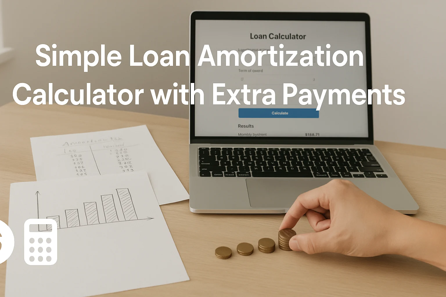Simple Loan Amortization Calculator with Extra Payments